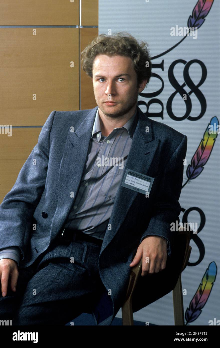 Oslo 1988 author Jon Ewo. Photo: Knut Falch / NTB Stock Photo - Alamy