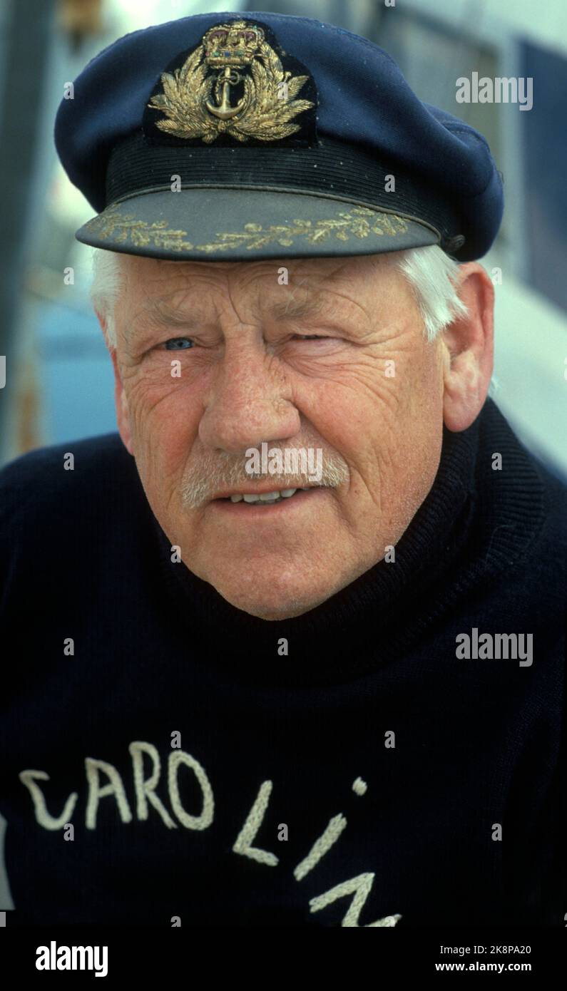Oslo 1992 actor arve opsahl in his boat photo hi-res stock photography ...