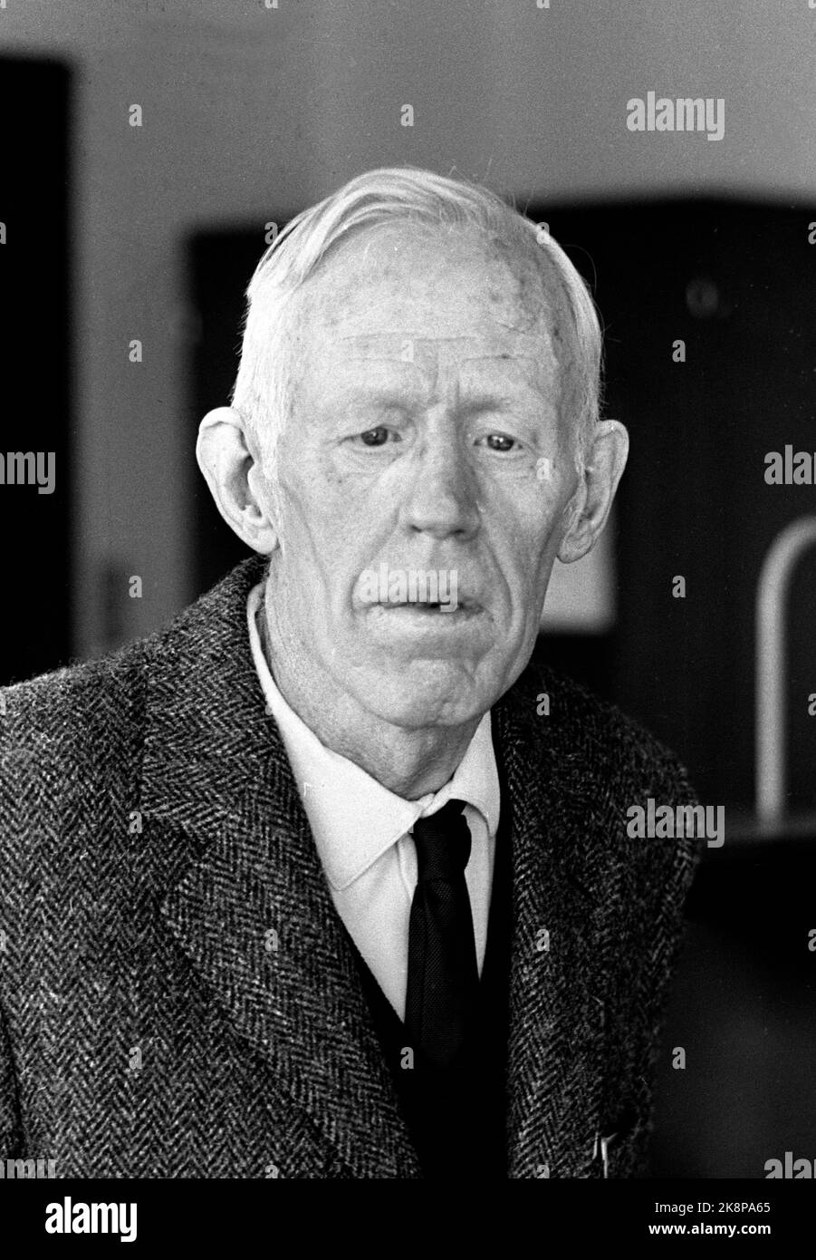 Oslo 19691030 Professor Odd Hassel (pictured) awarded the Nobel Prize ...