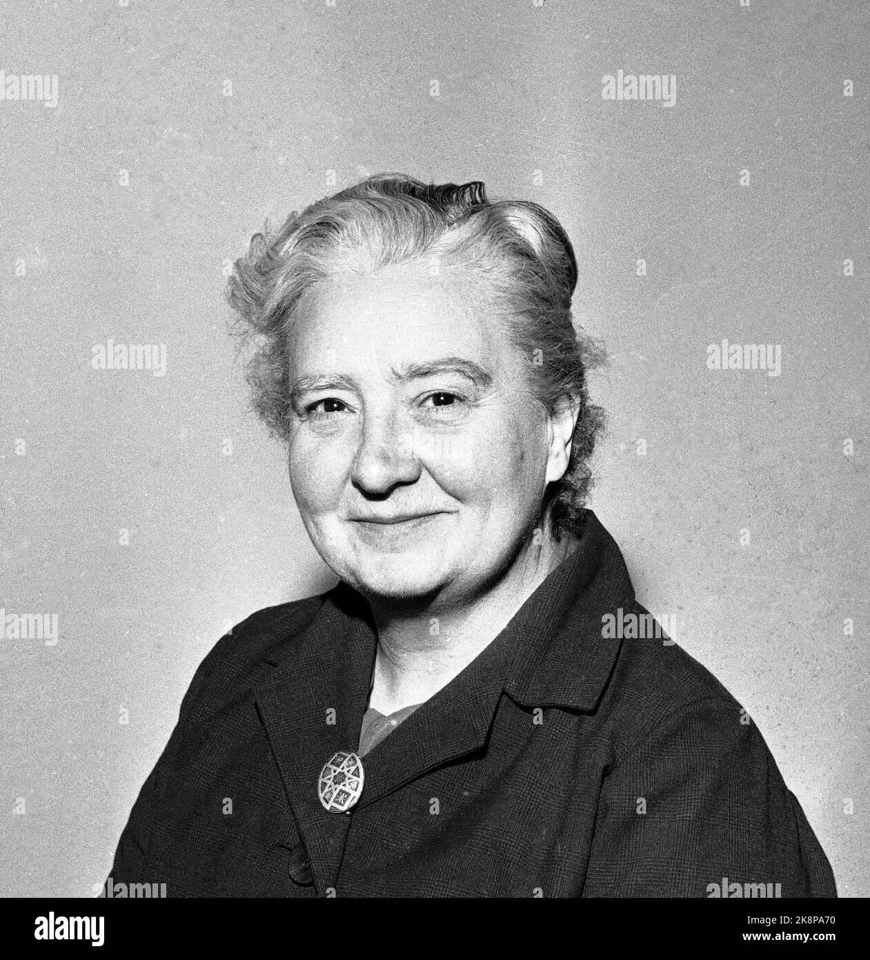 Oslo 19630130 Psychologist Åse Gruda Skard (1905-1985) was the first in ...