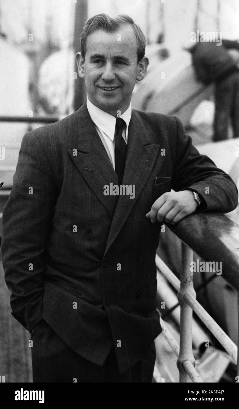 London, England 1946 war hero and opponent Max Manus photographed in ...