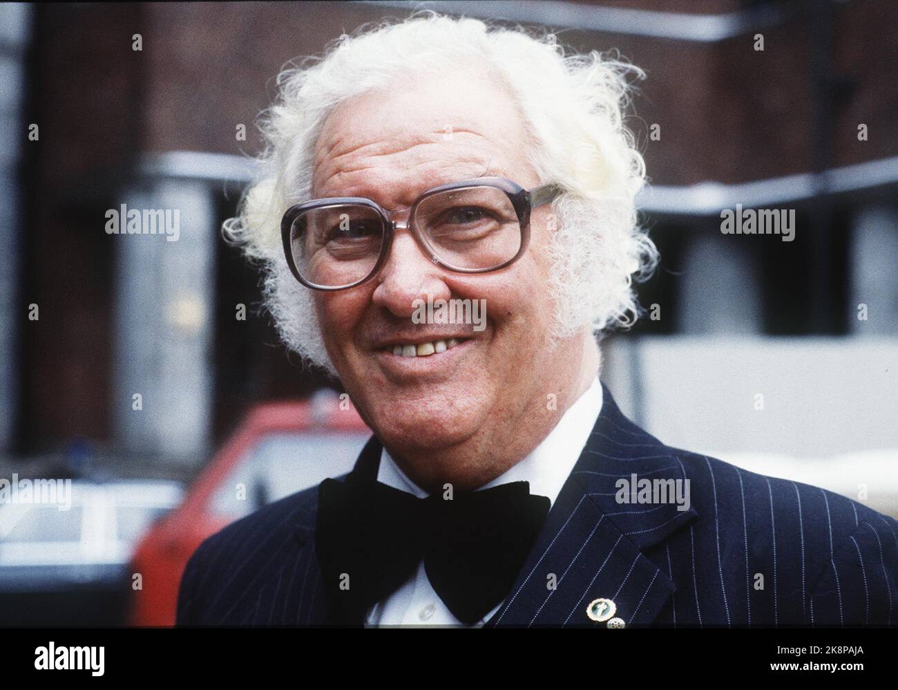 Oslo 1982. Circus Director Arnardo. Photo: Henrik Laurvik, NTB Plus ...