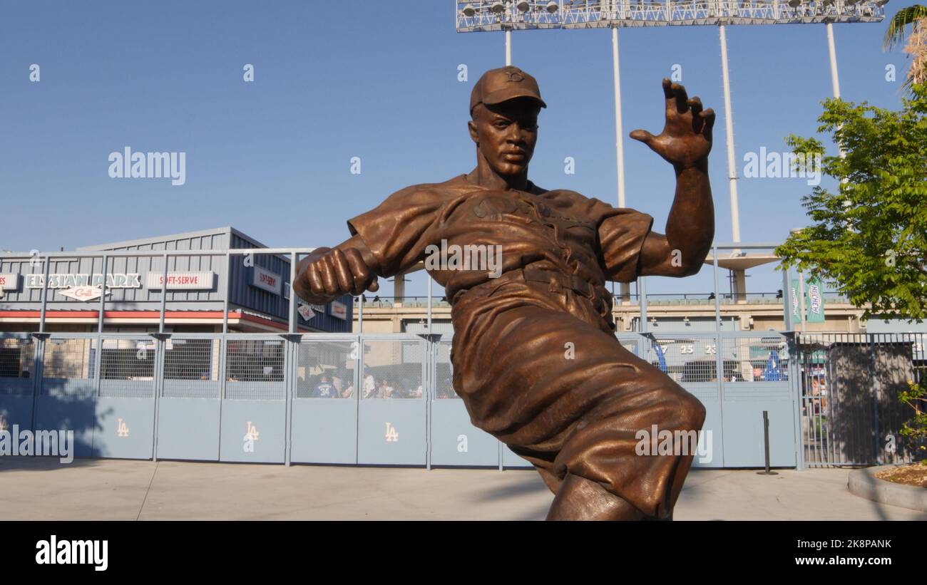 The Dodger Stadium Statue in Los Angeles Stock Photo - Alamy