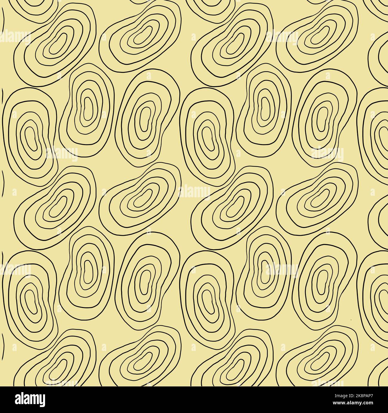 seamless abstract hand drawn circles pattern background Stock Photo - Alamy