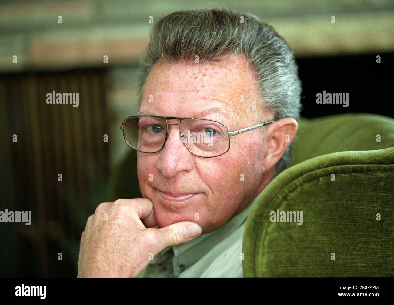 Oslo 19960314 author Kjell Hallbing, known for the books on Morgan Kane ...