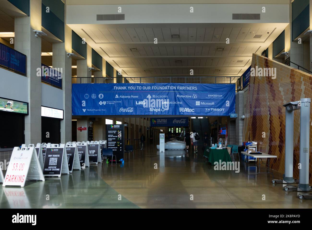 An interior of World Games 2022 Birmingham Crossplex Stock Photo - Alamy