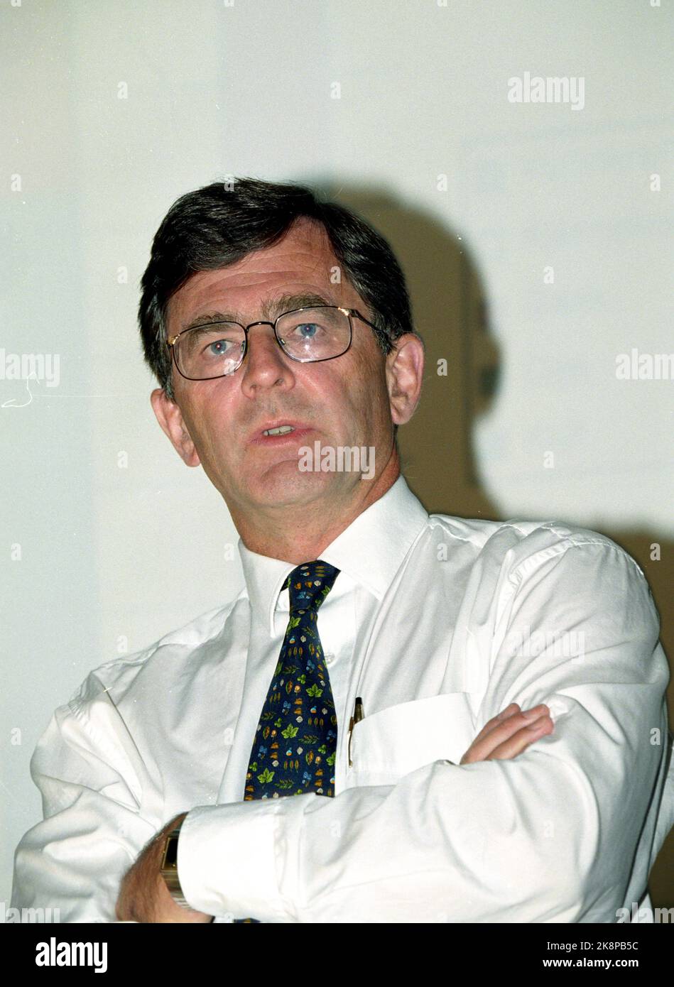 Oslo 19970825 Harald Norvik, CEO of Statoil. Photo: Cornelius Poppe ...