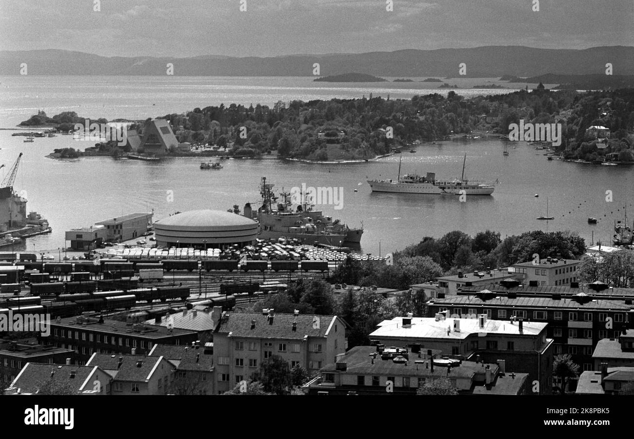 Oslo 19710522 Overview picture of the Oslo Fjord taken from the Index ...