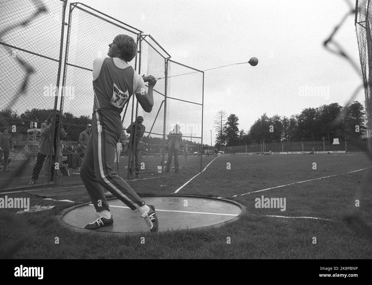Larvik August 12, 1979. Norwegian championships in athletics in Larvik ...