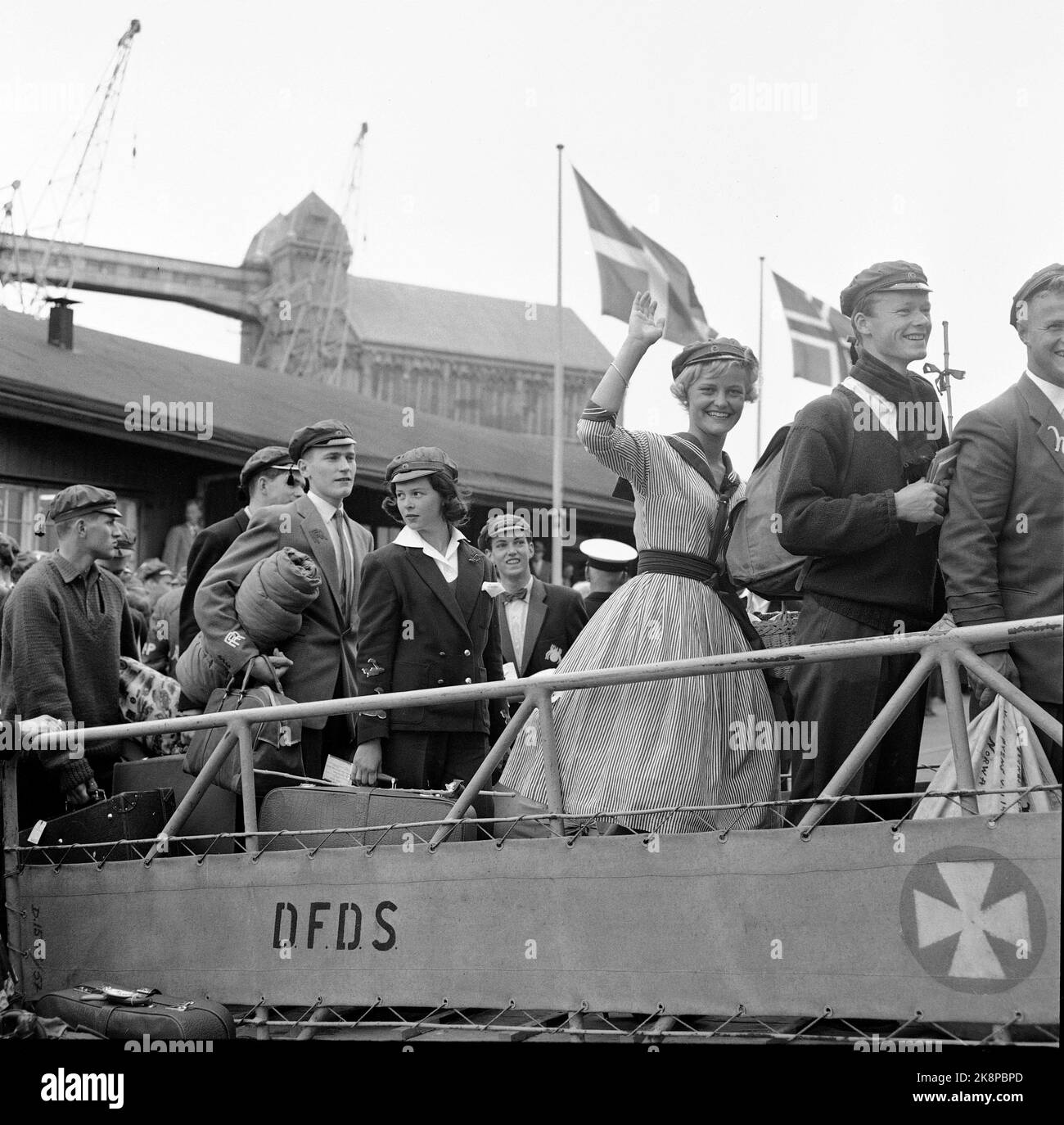 Oslo 19590607 The Russian travels to Denmark with the Danish boat. Here ...
