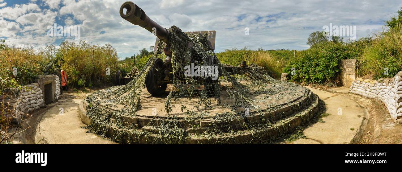 An artillery weaponry howitzer used in World War II in Puertollano ...