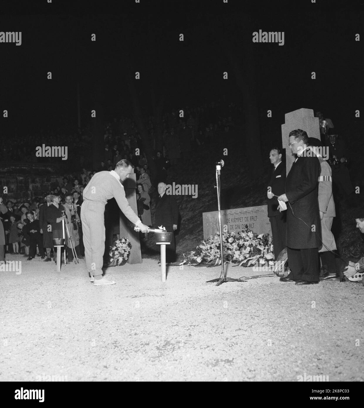 Oslo 195507. The 10th anniversary of the liberation of Norway. The ...