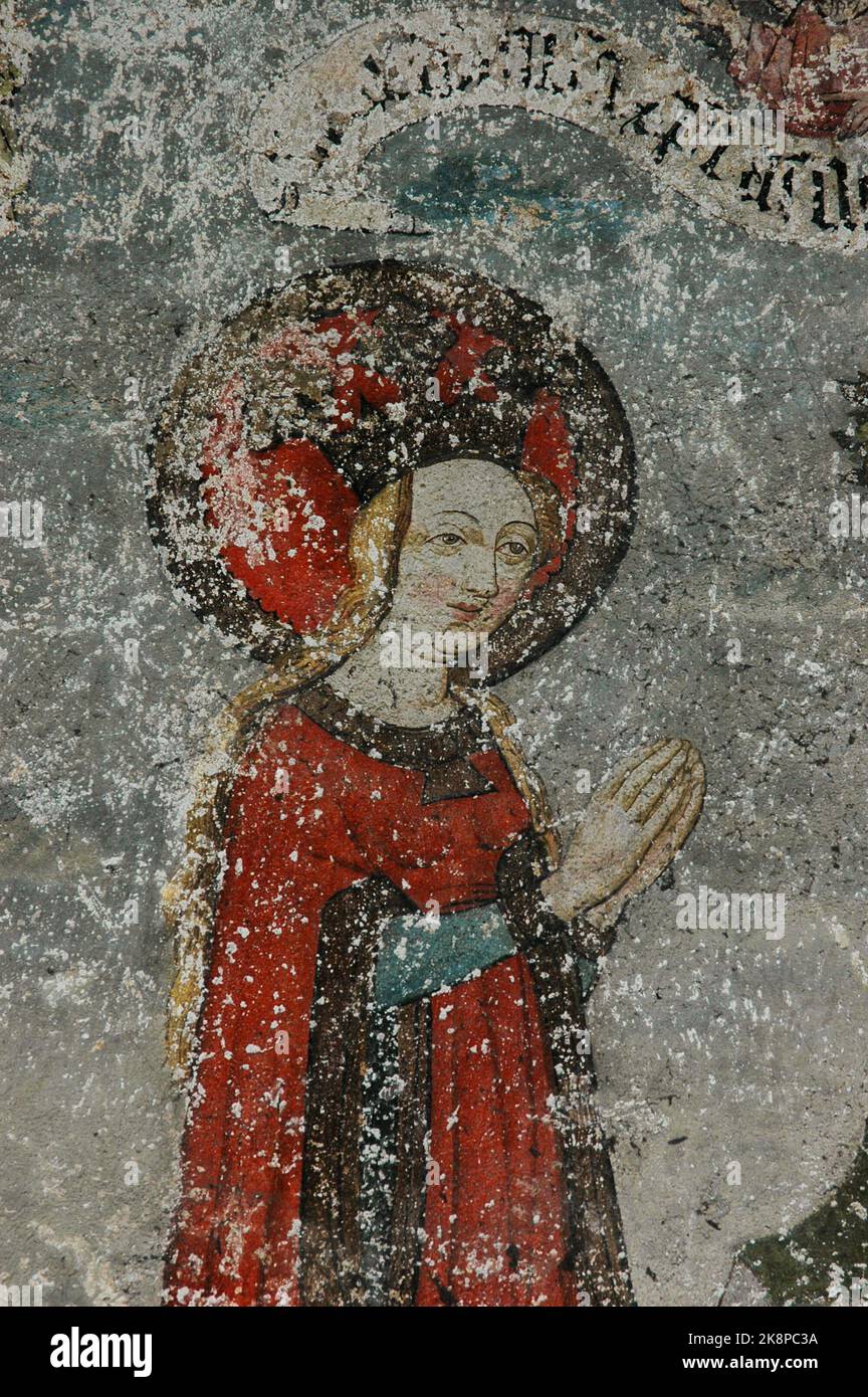 Medieval cult of st catherine hi-res stock photography and images - Alamy