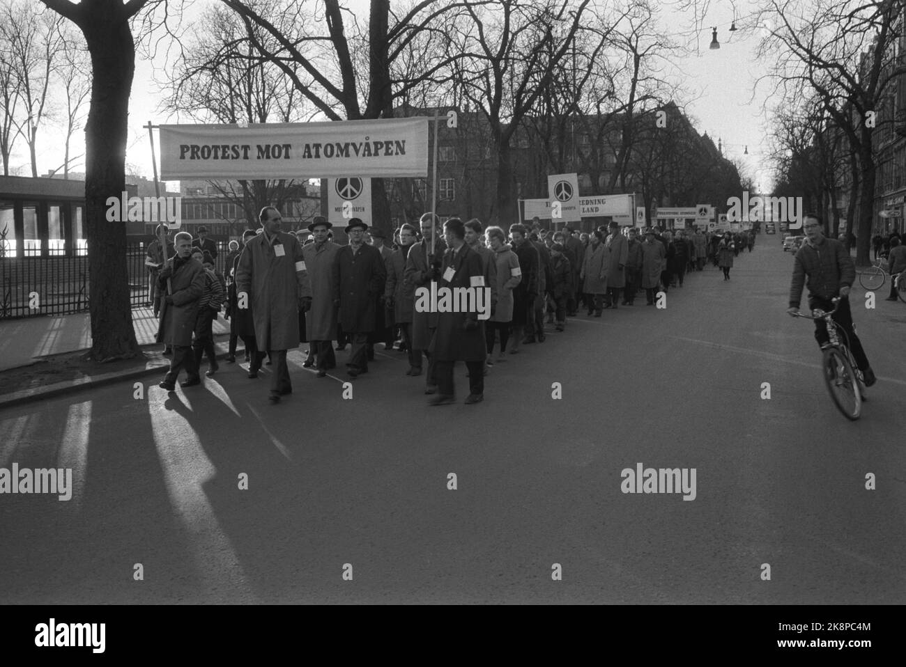Oslo Sunday, March 19, 1961. The action committee against nuclear ...