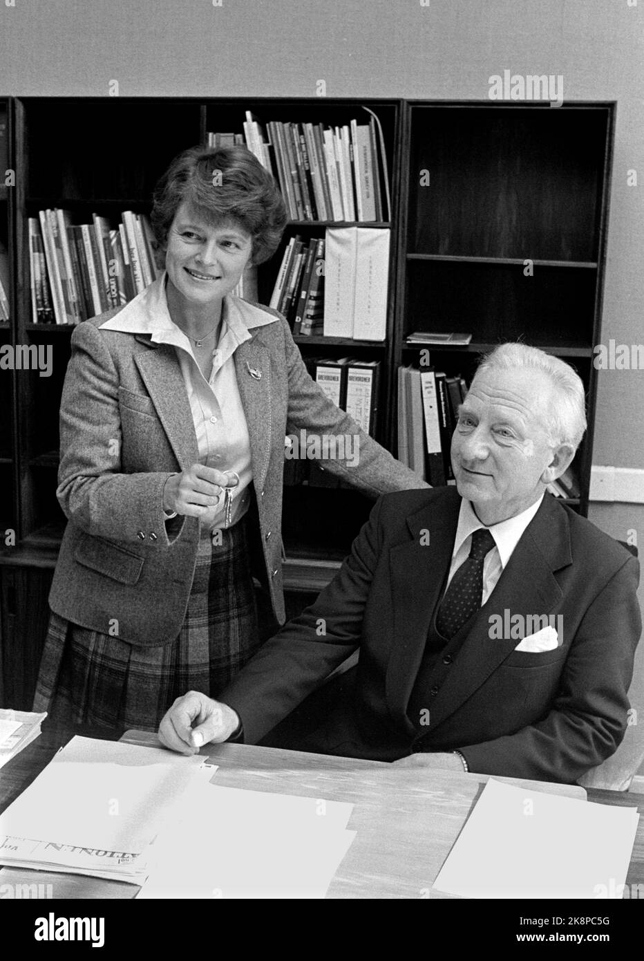 Oslo 19791008. The new Minister of the Environment Rolf Hansen (Ap ...