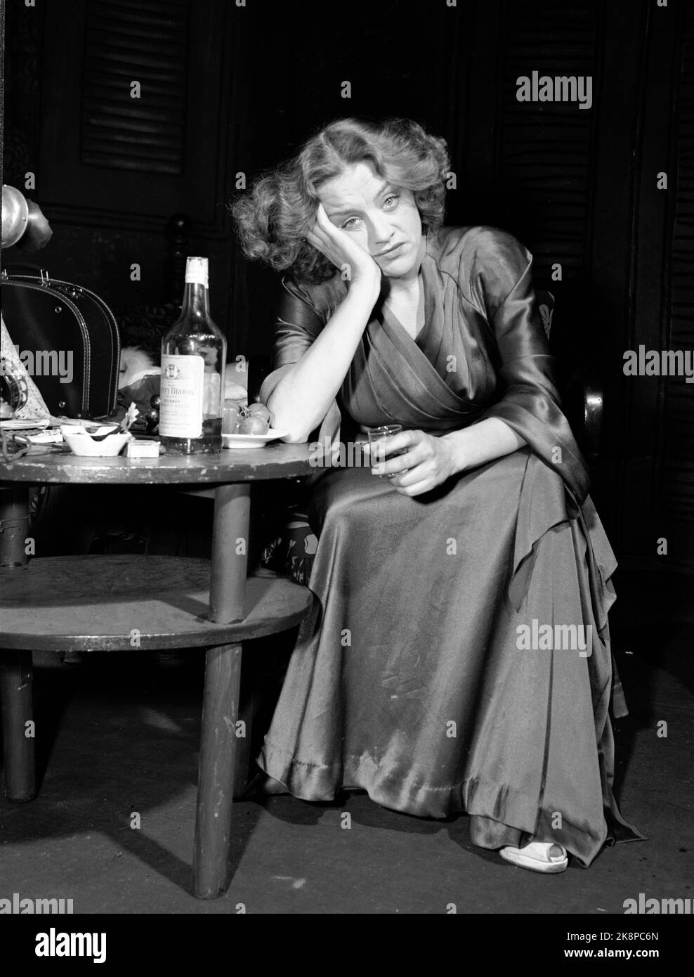 Oslo May 1949 Actress Aase Bye has huge success as a blanche in the ...