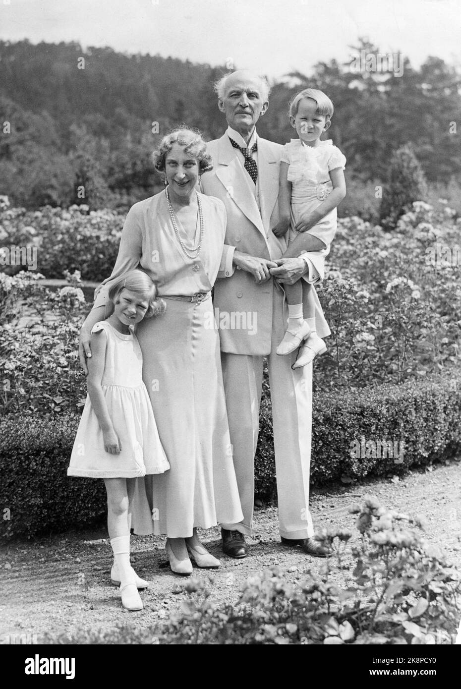 Getå, Åby, Sweden. Princess Ingeborg and Prince Carl photographed with ...