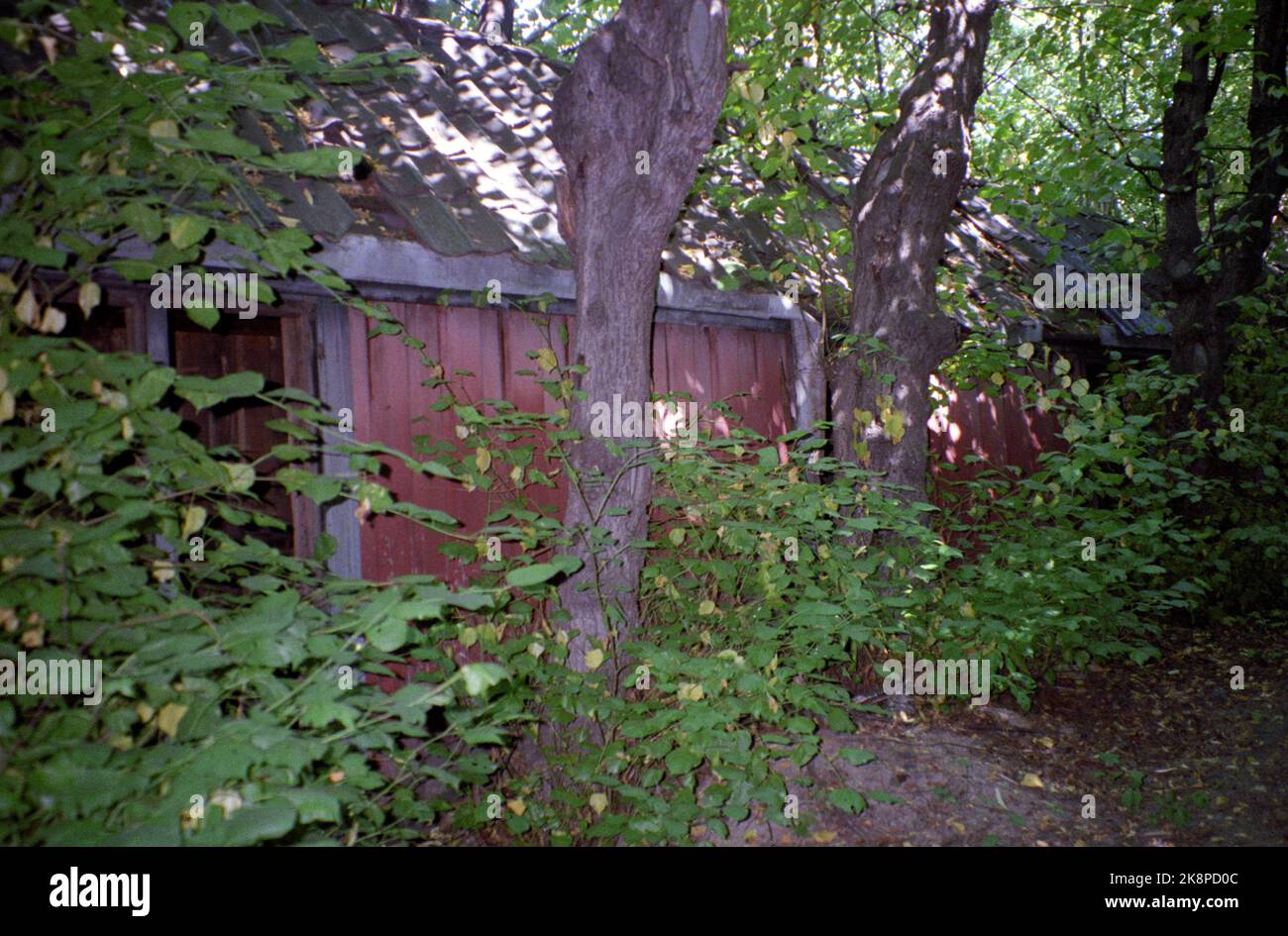 Oslo June 1988 Langgaardsløkken is an old loop garden at Briskeby in ...