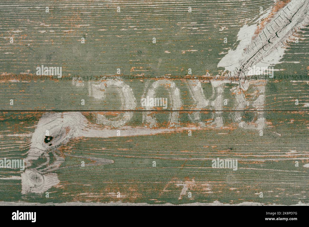old wood with fainting green paint Stock Photo - Alamy