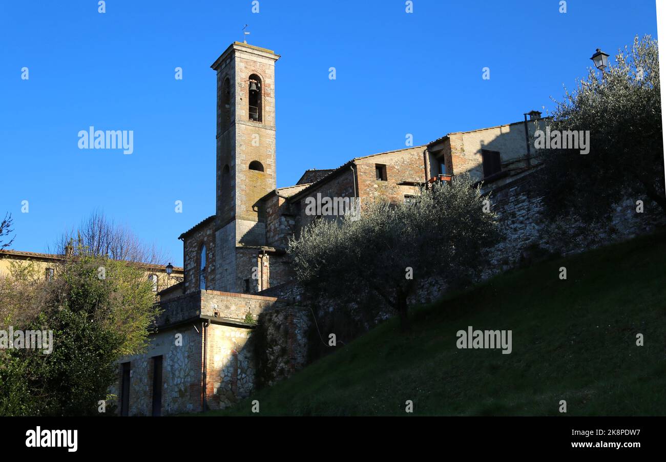 The Colle Val D'Elsa, medieval Tuscan village, Italy Stock Photo - Alamy