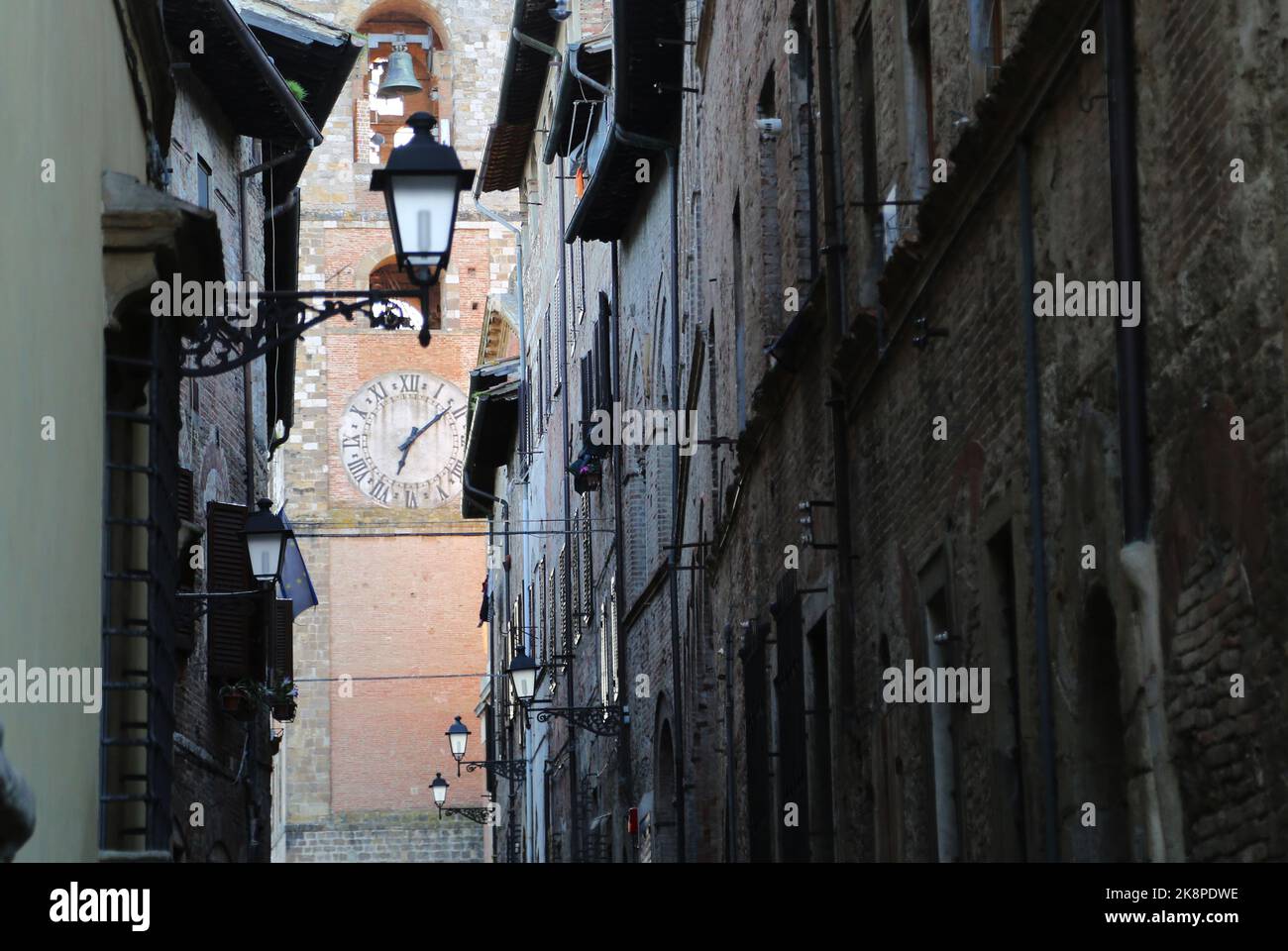 The Colle Val D'Elsa, medieval Tuscan village, Italy Stock Photo - Alamy