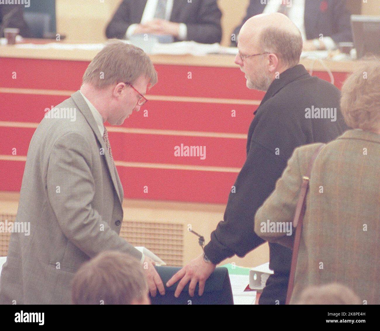 The swedish serial killer speaks with his defender hi-res stock ...