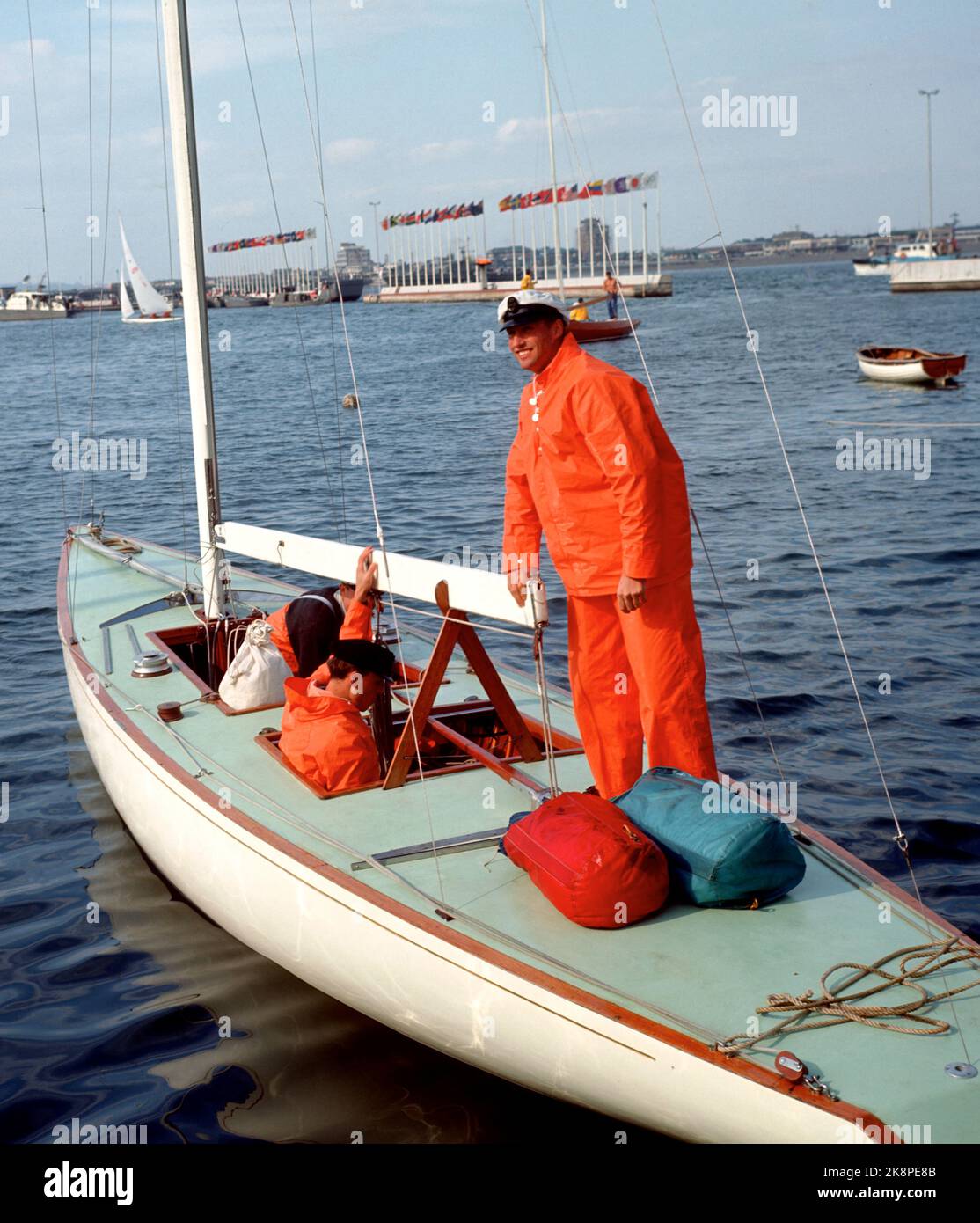 Tokyo, Japan 1964. Summer Olympics in Tokyo. Crown Prince Harald ...
