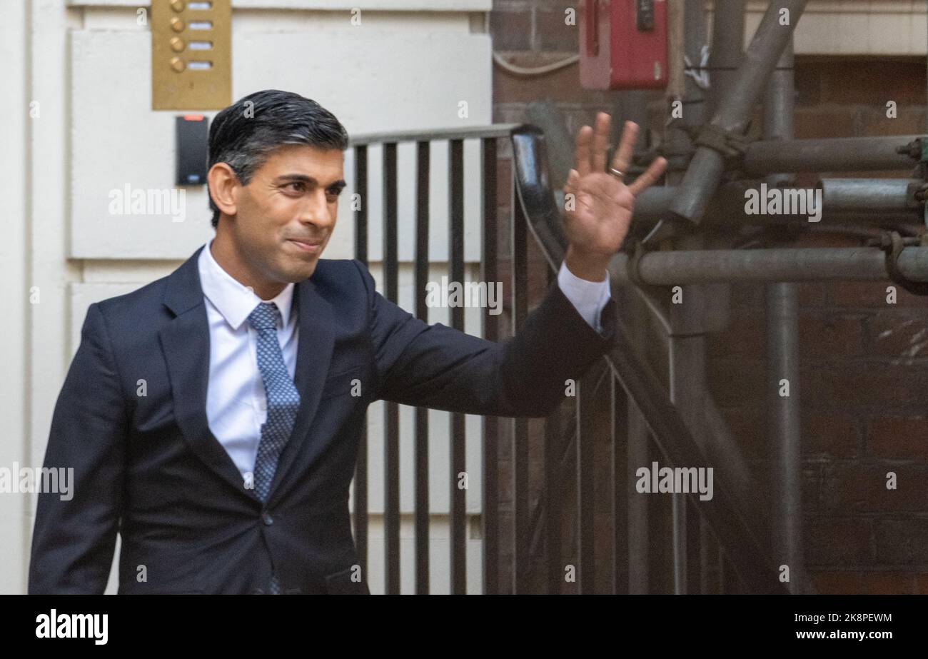 London, UK. 24th Oct, 2022. Rishi Sunak, new conservative party leader ...