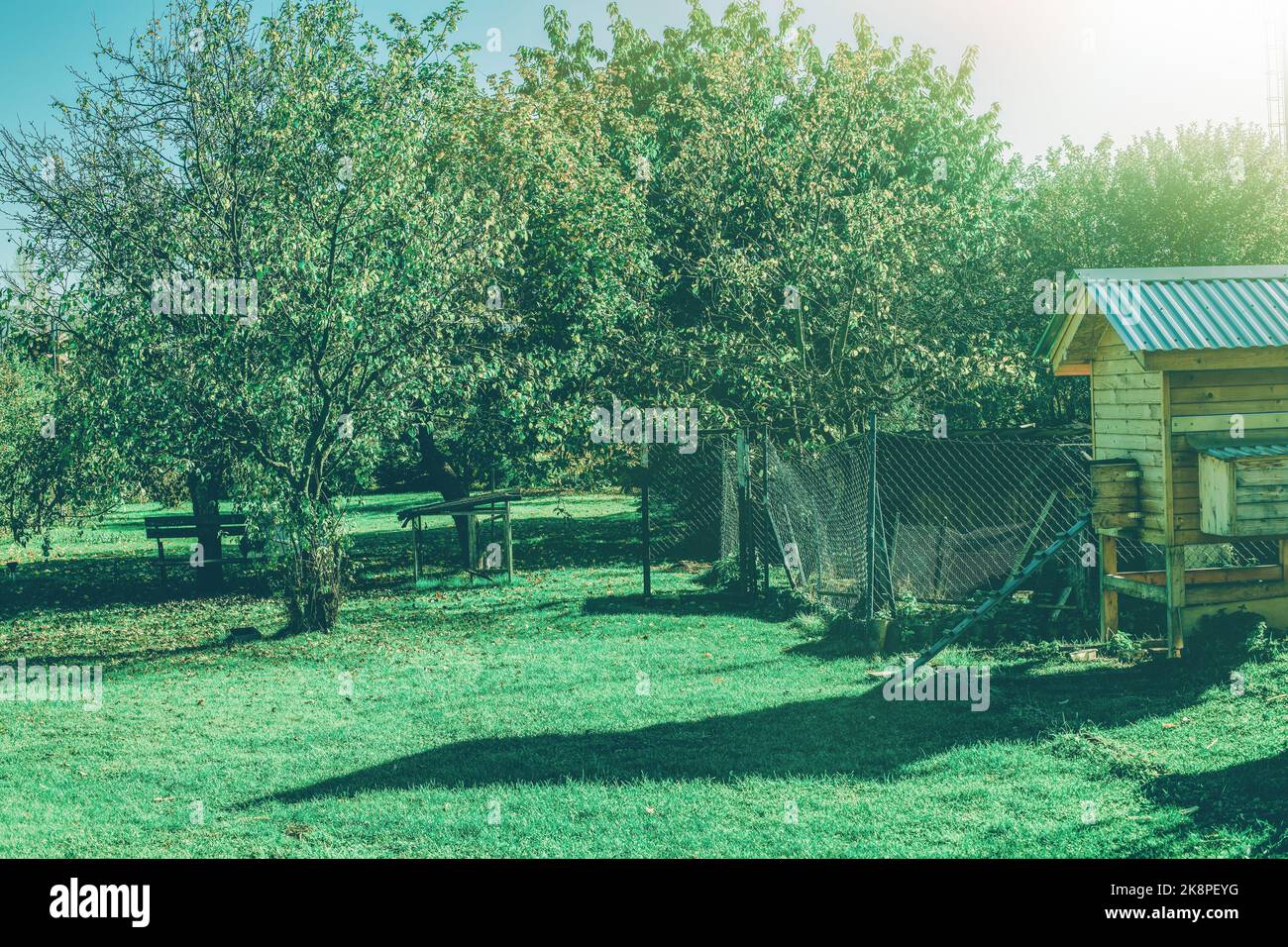 Beautiful wooden chicken coop hi-res stock photography and images - Alamy