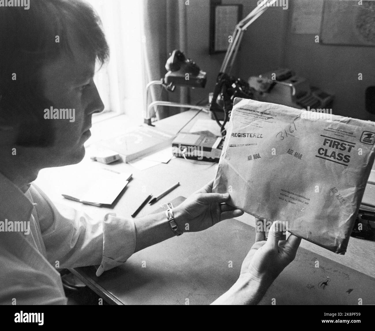 Oslo 19740526. The letter from Interpol contained next to the ...