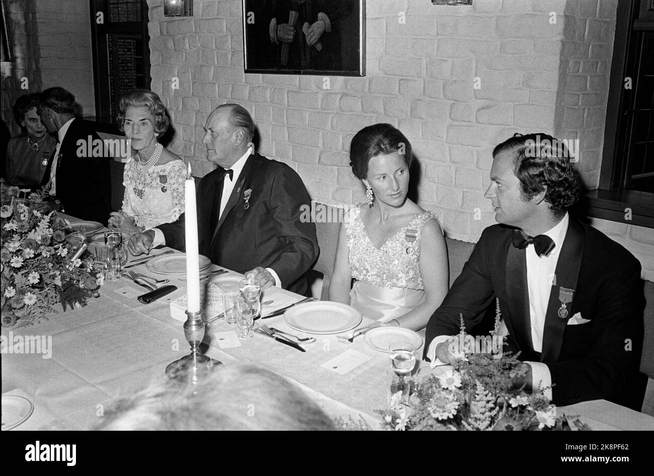 Oslo 19720803. King Haakon's VII 100th anniversary. Here from the gala ...