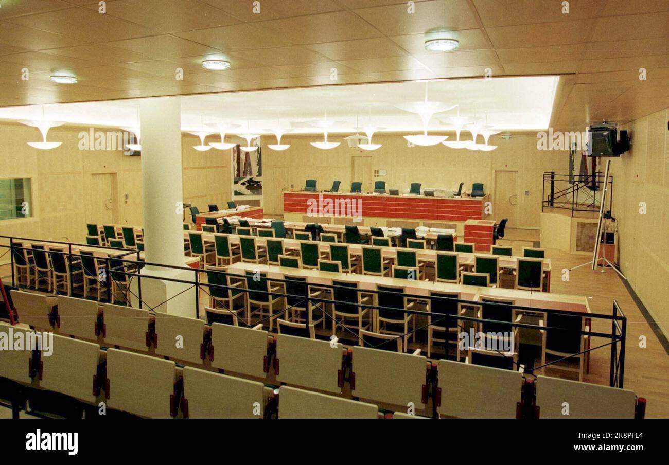 Sweden. The "Security Hall" in the Stockholm courthouse where Thomas ...