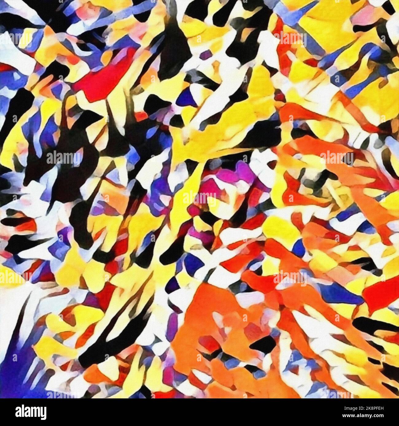 Abstract painting. Brush strokes. 3D rendering Stock Photo - Alamy