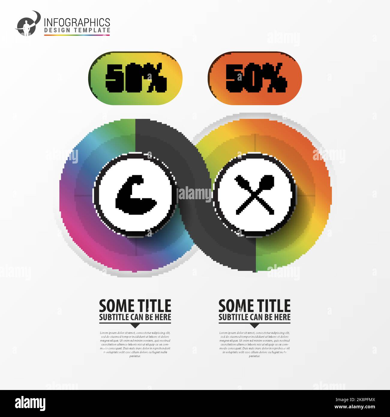 Fitness statistics. Infographic design template. Vector illustration ...