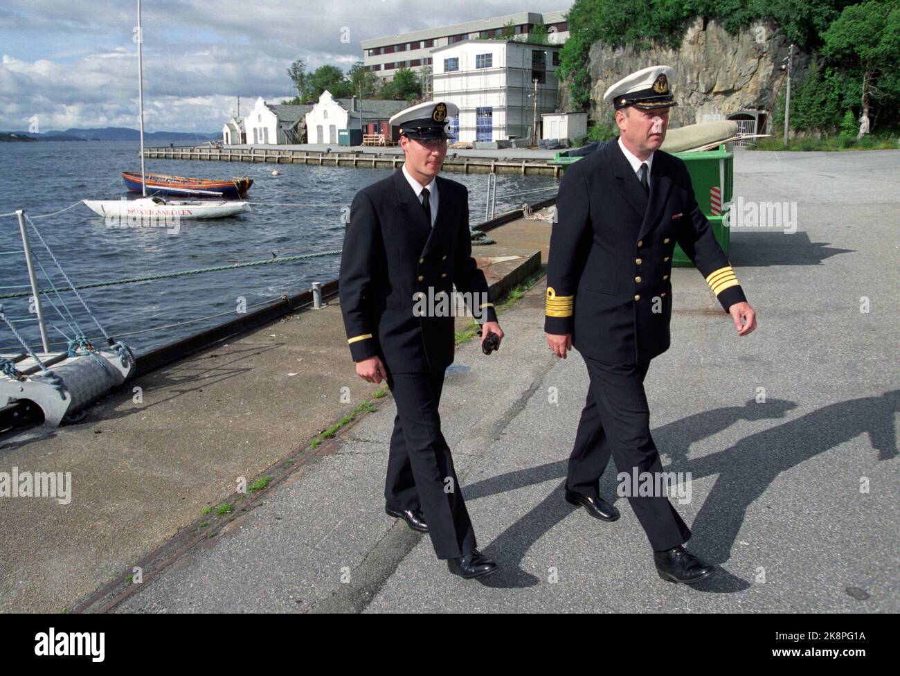 Bergen. Naval War School. Crown Prince Haakon Magnus had his first day ...