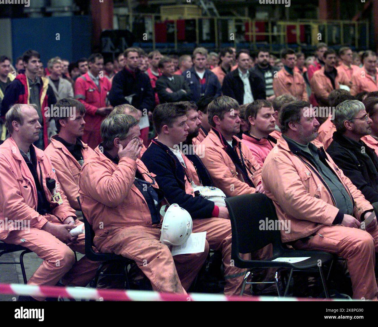 Stord. The employees at Aker Stord gathered for a memorial after the ...