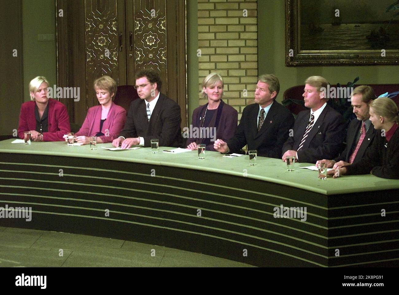 OSLO 19970916: The party leaders settled for debate in the Storting ...
