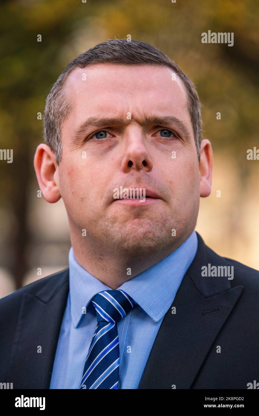 London UK. 24 October 2022 . Douglas Ross , Leader of the Scottish ...