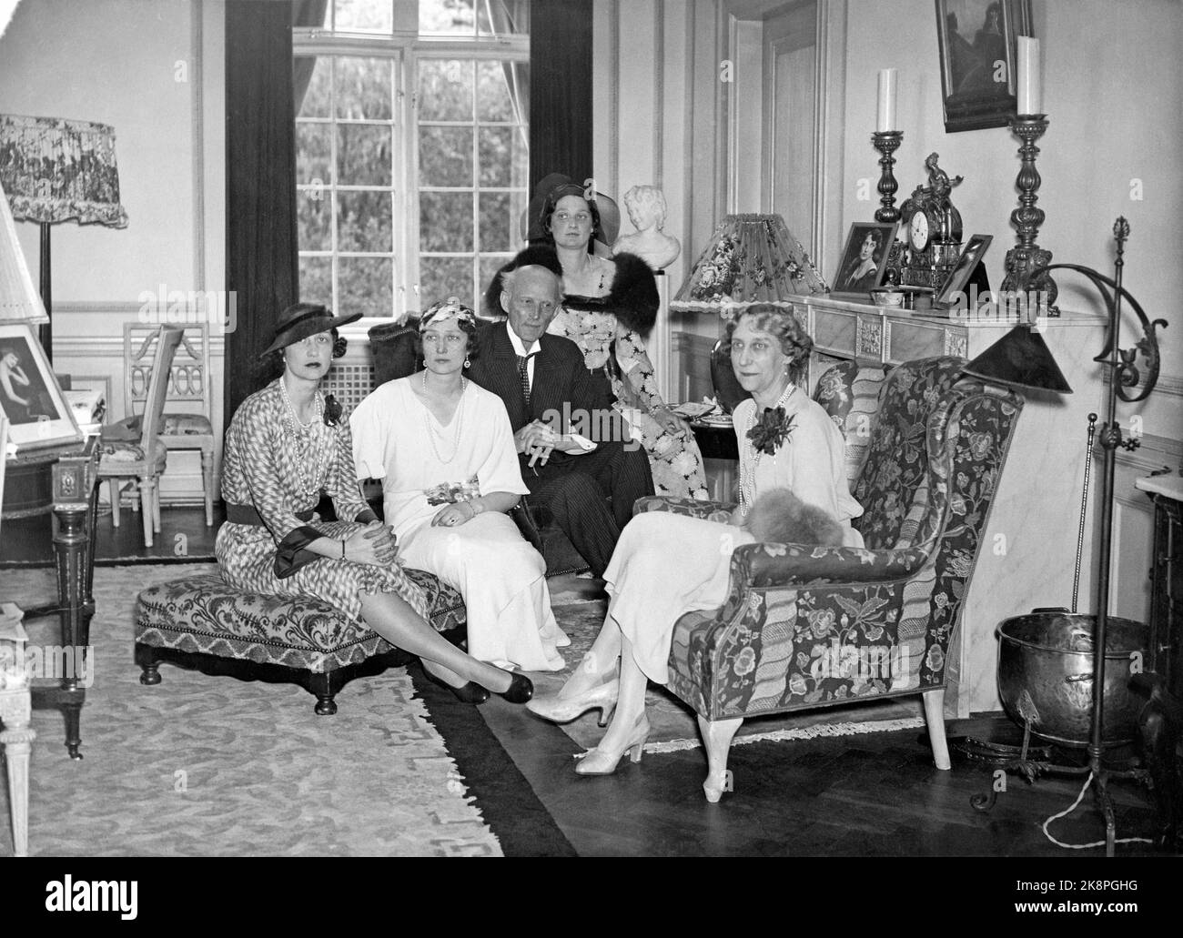 Stockholm. Swedish Princess Ingeborg and Prince Carl with their three ...