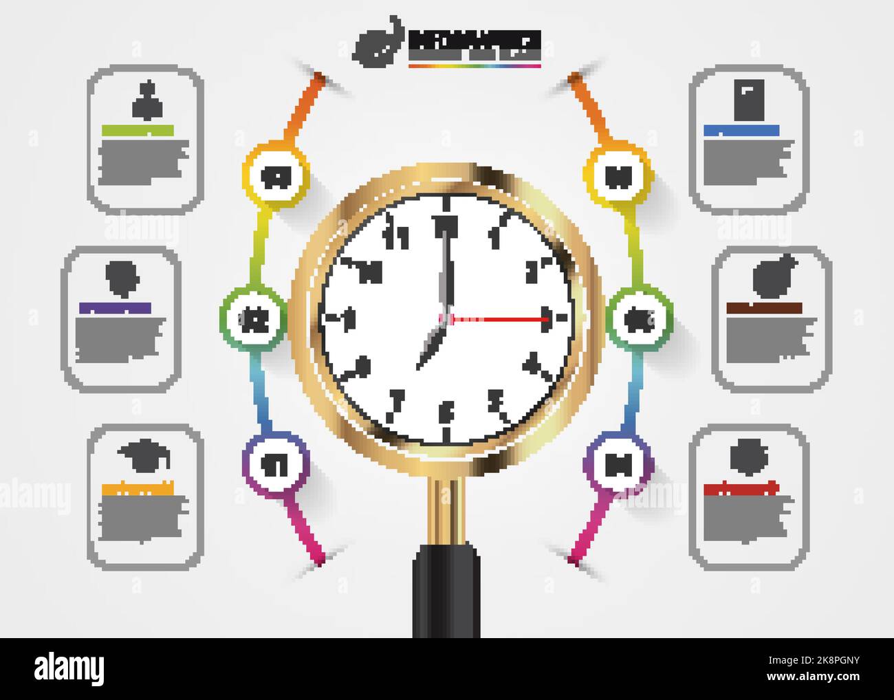 Golden circle icons Stock Vector Images - Alamy