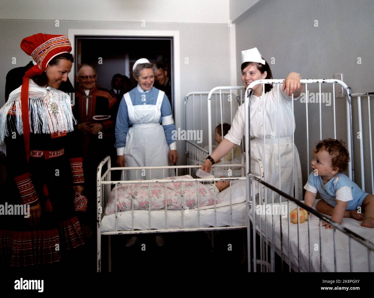 Kautokeino 1969 The Crown Prince couple visits Finnmark. Here, Crown ...