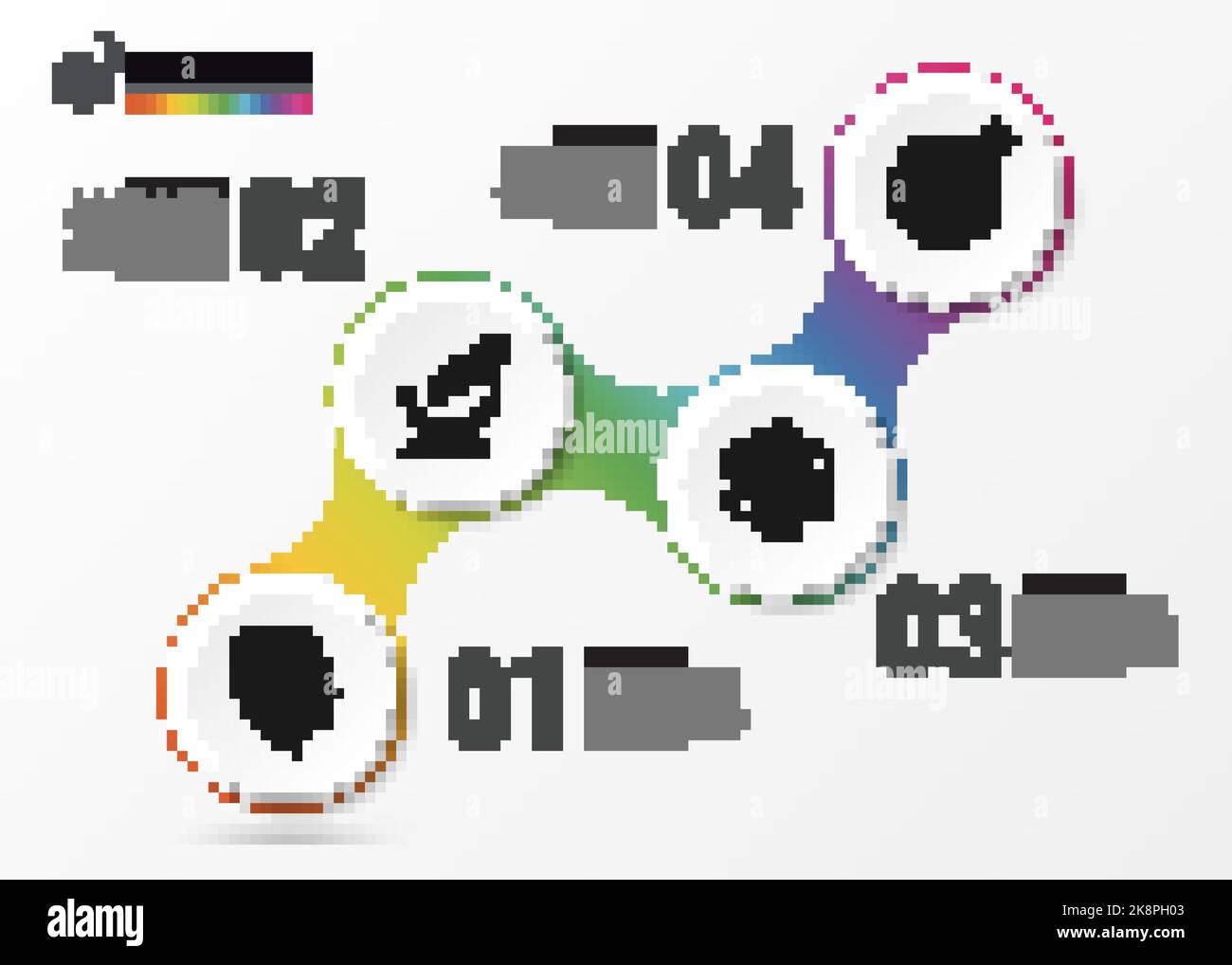 Abstract colorful business path. Timeline infographic template. Vector ...