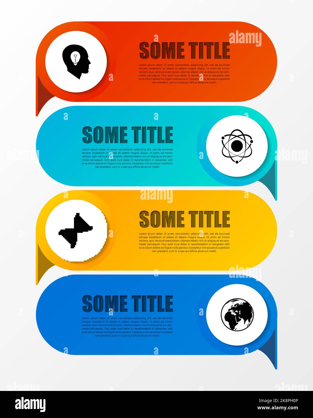 Infographic template. Business concept with 4 steps. Vector ...