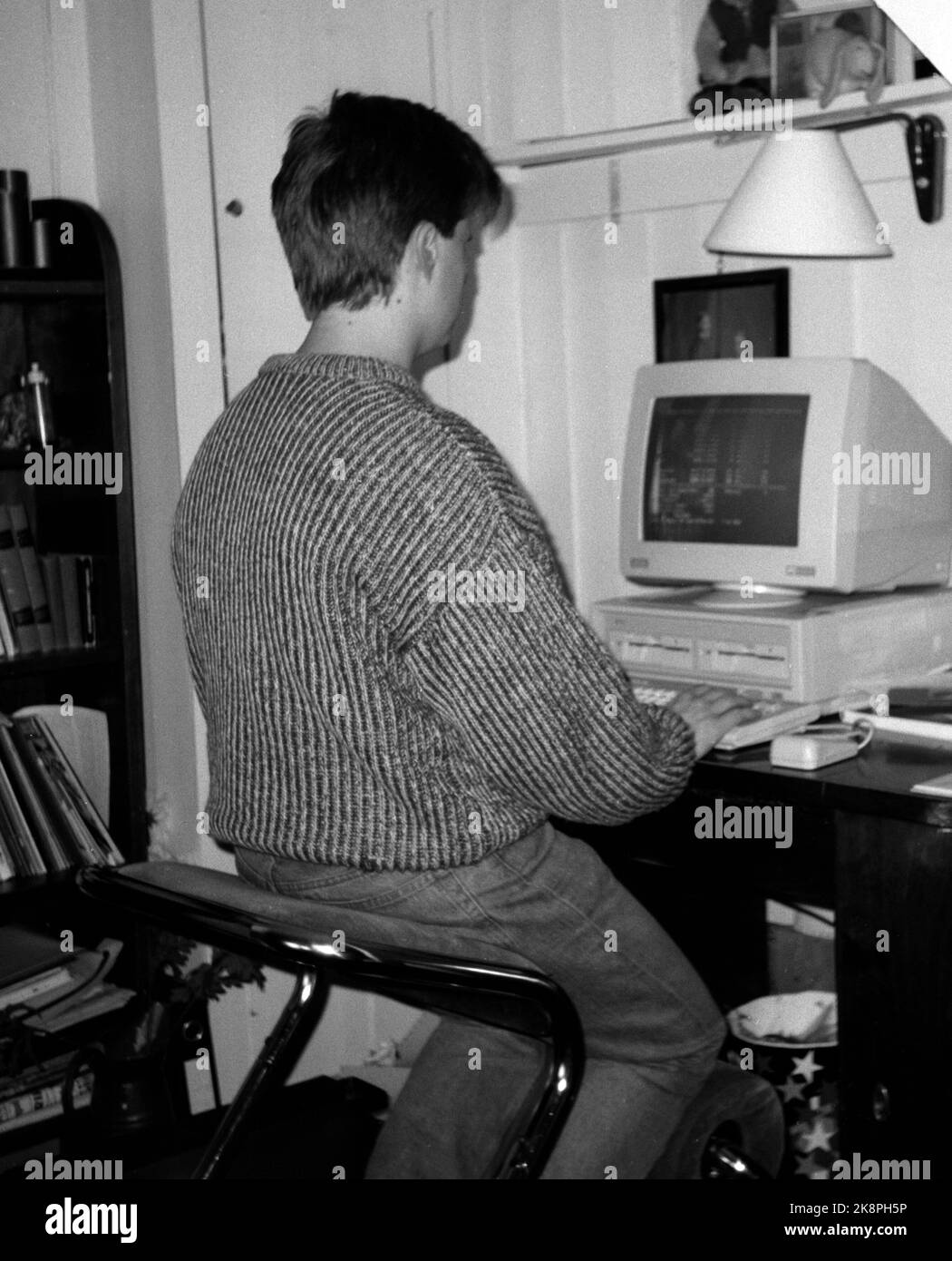 1988 computer room Black and White Stock Photos & Images - Alamy