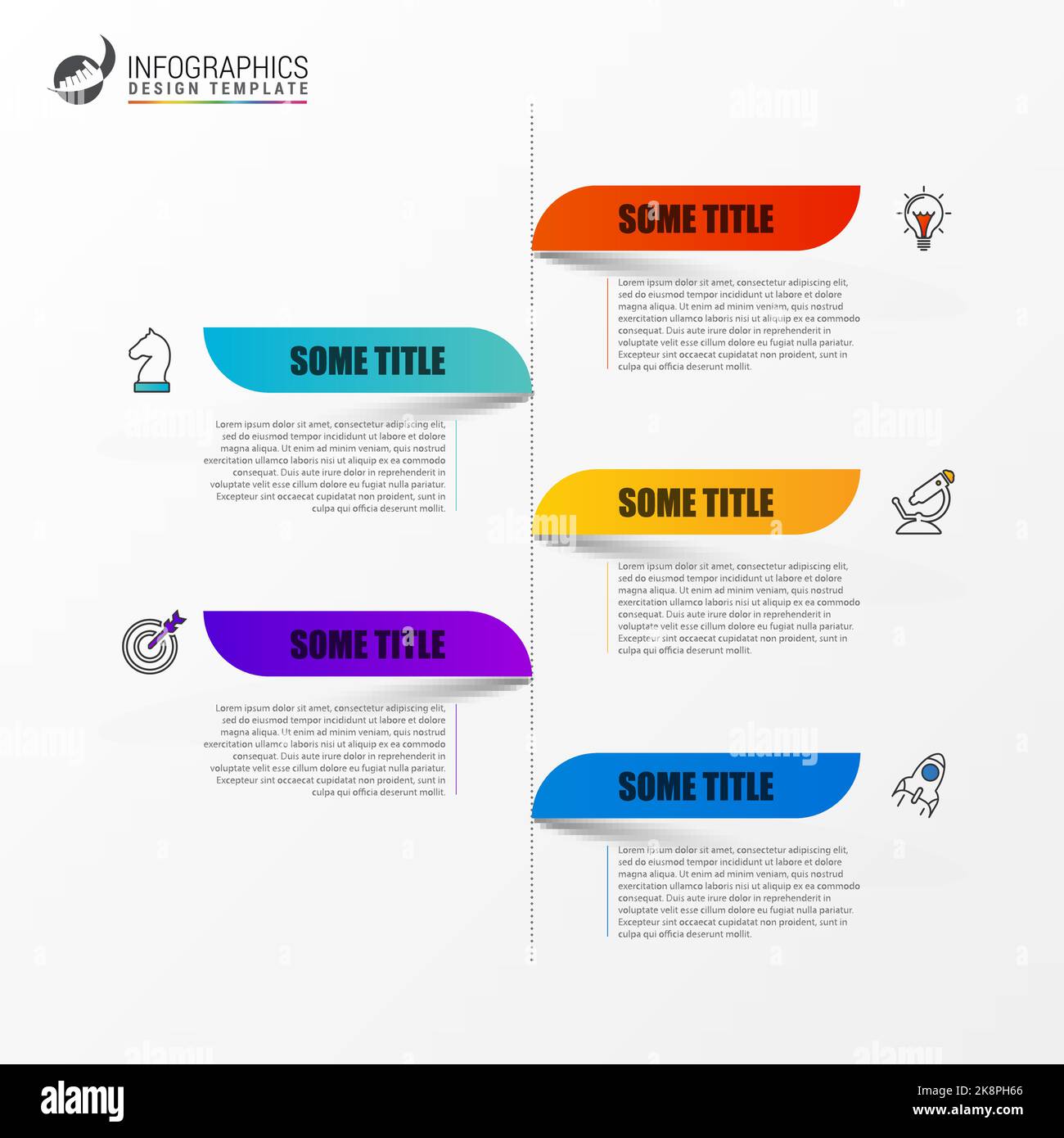 Infographic design template. Timeline concept with 5 steps. Can be used ...