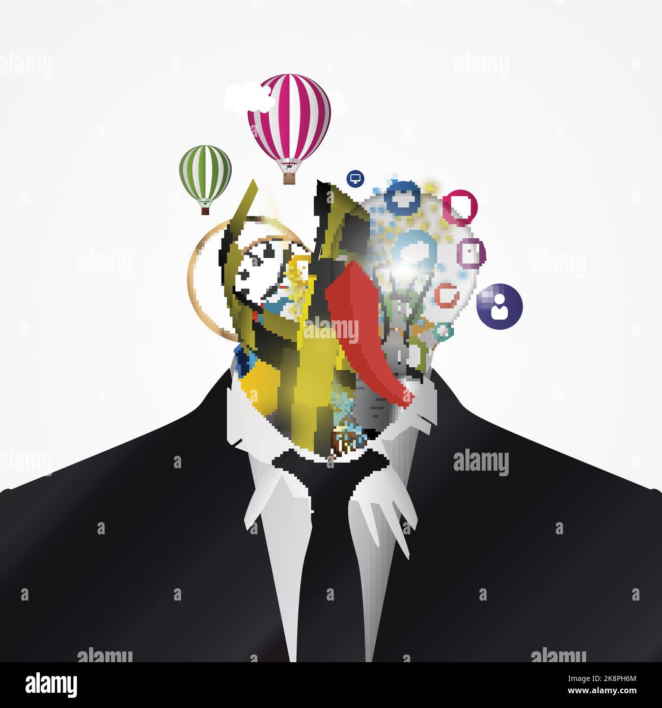 Businessman creativity genius vector hi-res stock photography and ...
