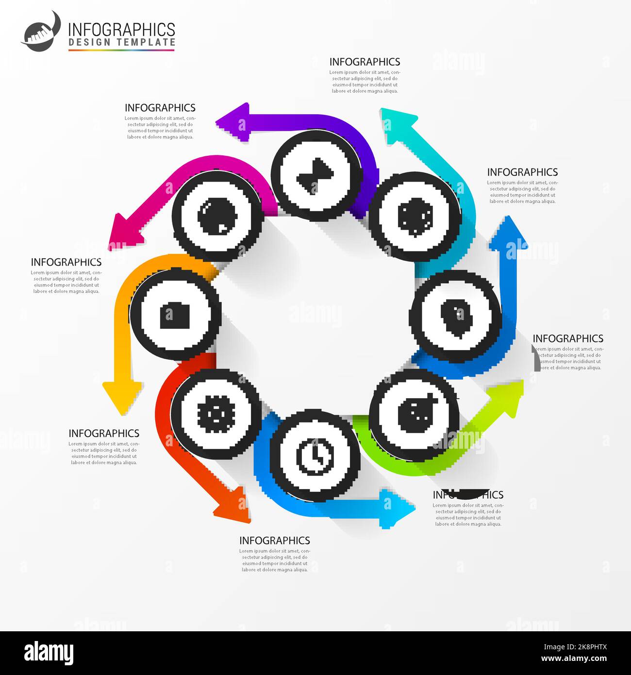 Infographics concept. Template for diagram, graph, presentation and ...