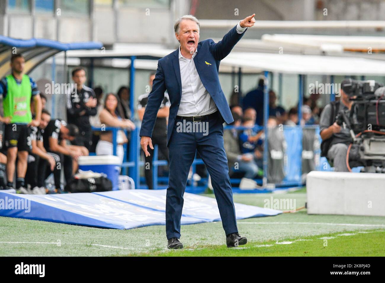 Pisa, Italy. 23rd Oct, 2022. Modena's Head Coach Attilio Tesser during ...