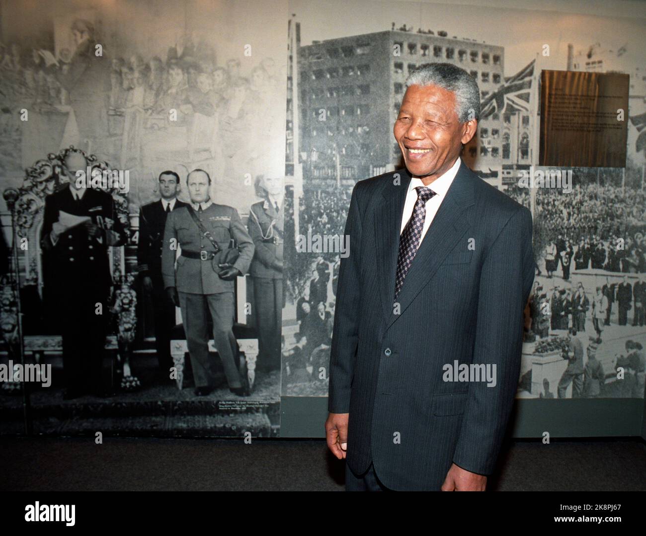 Anc leader nelson mandela visits oslo photo hi-res stock photography ...