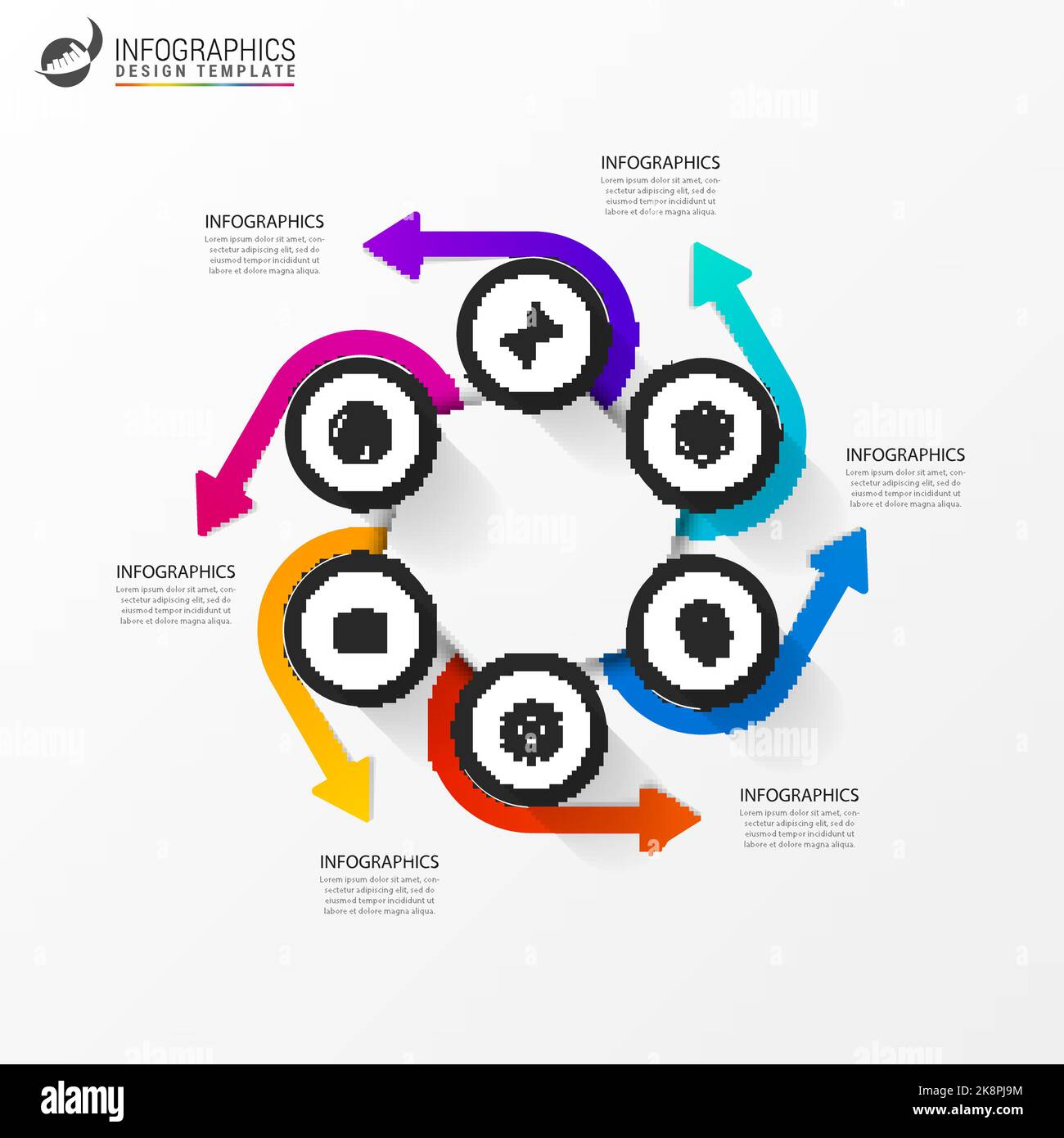 Infographics concept. Template for diagram, graph, presentation and ...